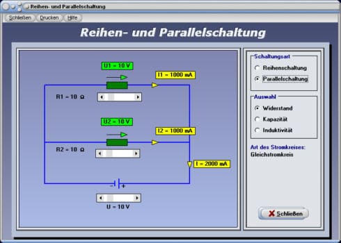 Reihenschaltung | Parallelschaltung | Elektrischer Widerstand|Rechner