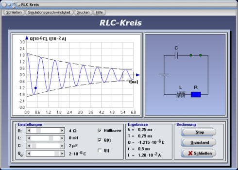 RLC-Kreis | RLC-Schwingkreis | Frequenz | Spannung | Strom |Berechnen