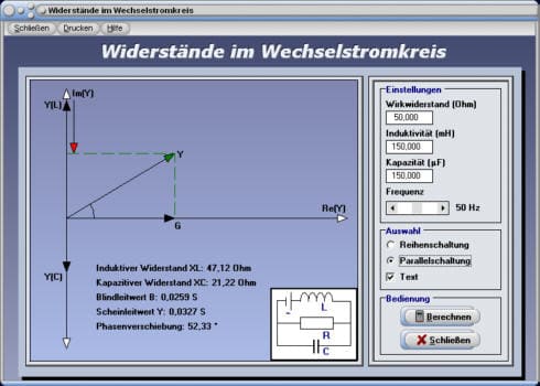 Blindwiderstand | Scheinwiderstand | Wechselstromkreis | Rechner